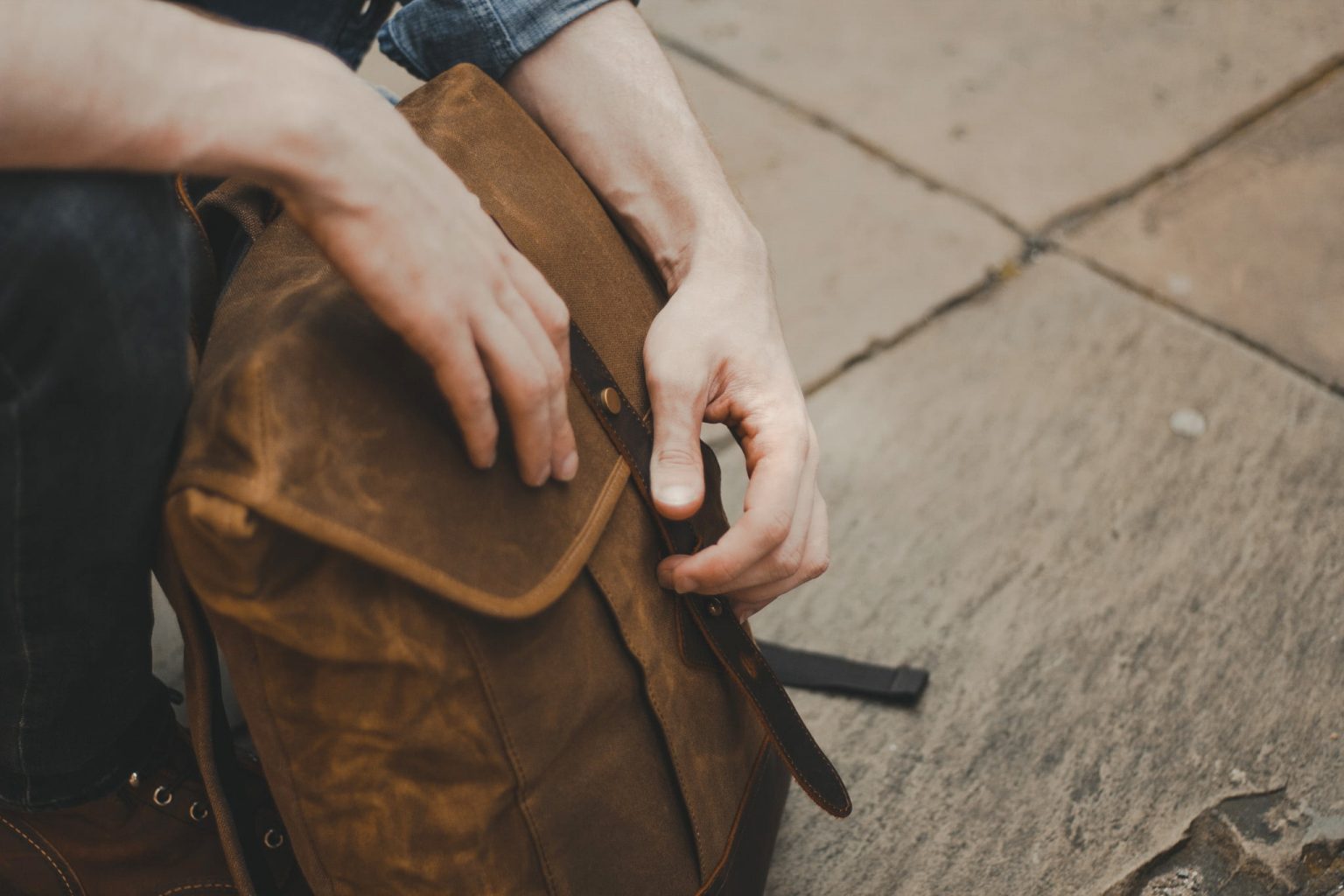 Waxed Canvas Backpack | Vintage Work Bag | Oldfield