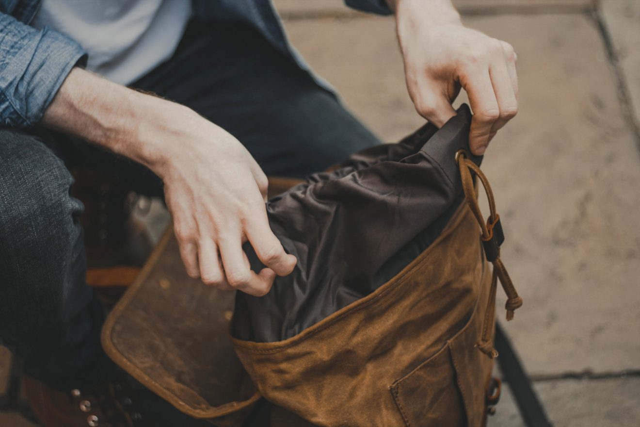Waxed Canvas Backpack | Vintage Work Bag | Oldfield