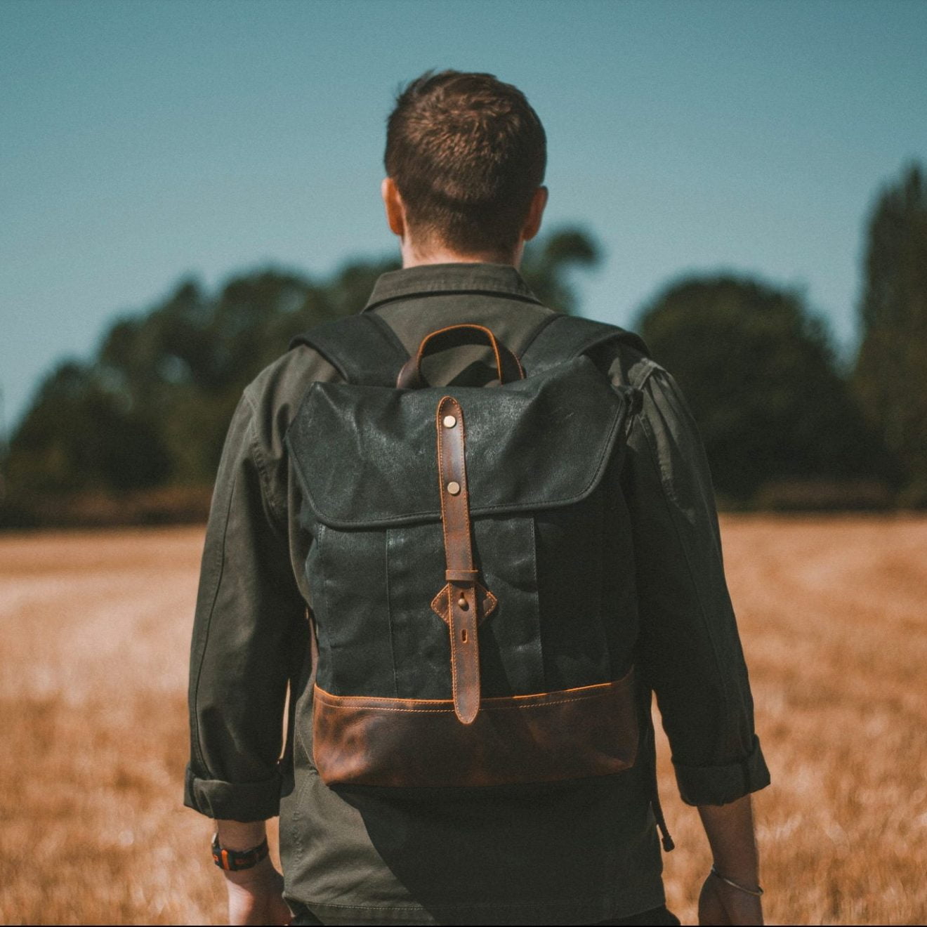 Waxed Canvas Backpack | Vintage Work Bag | Oldfield